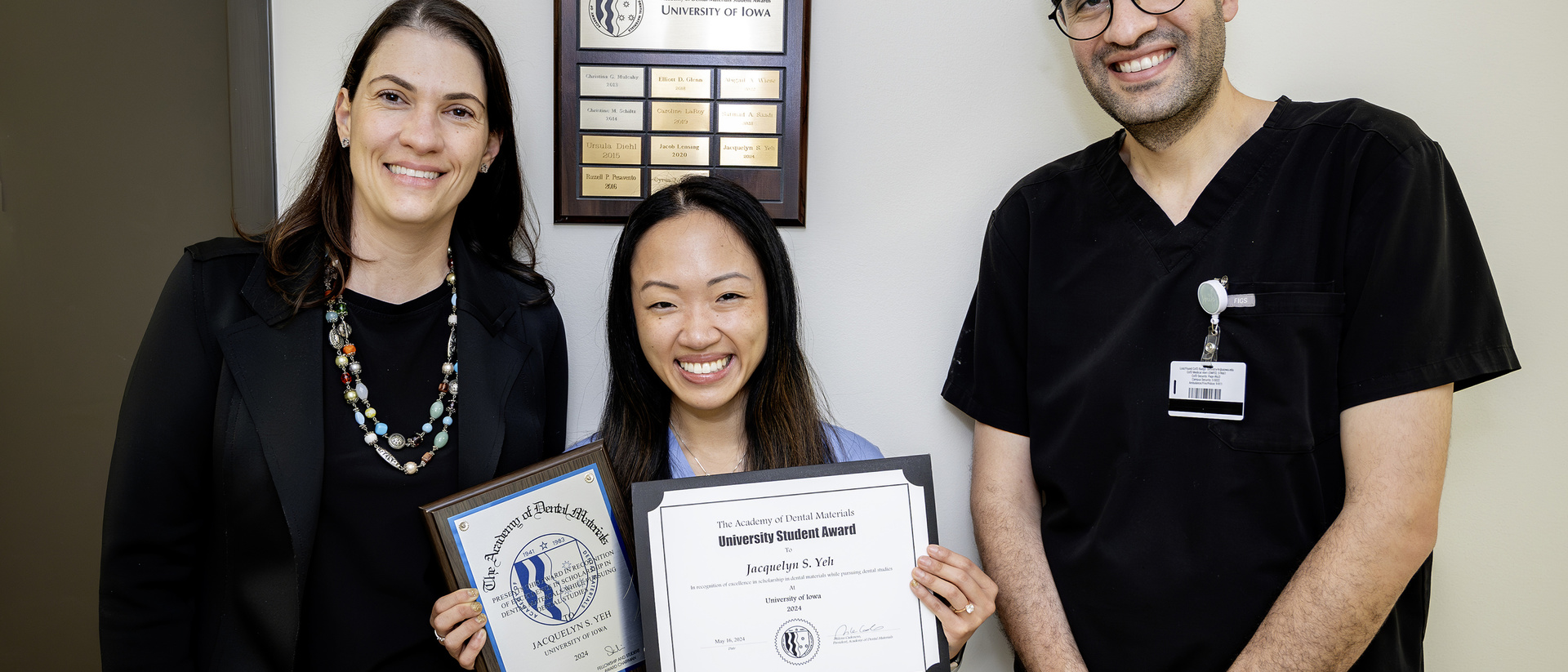 Jackie Yeh wins research award | College of Dentistry and Dental ...